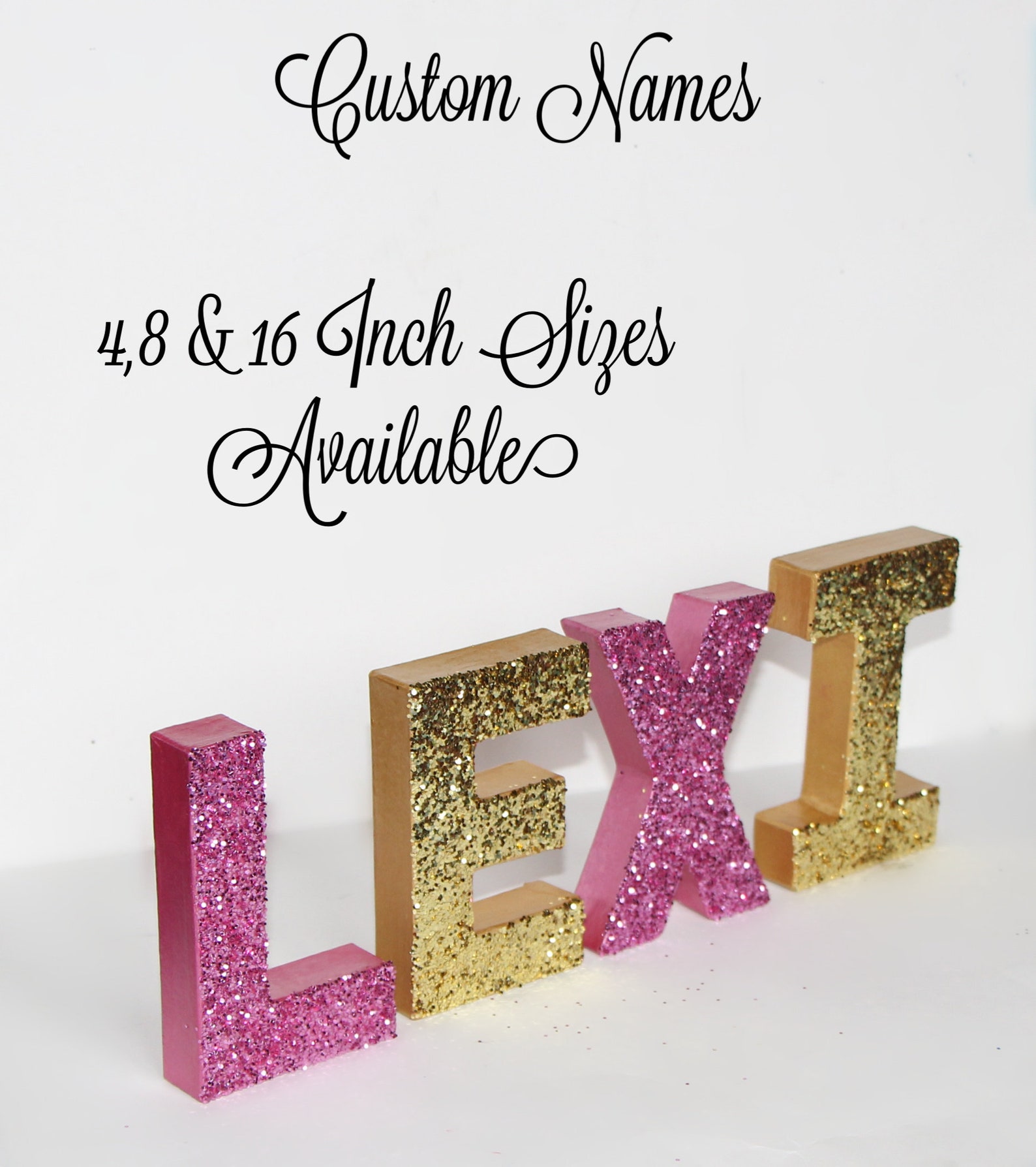 Custom Stand up Letters,custom Name Letters,letters Photo Props,8 Inch ...