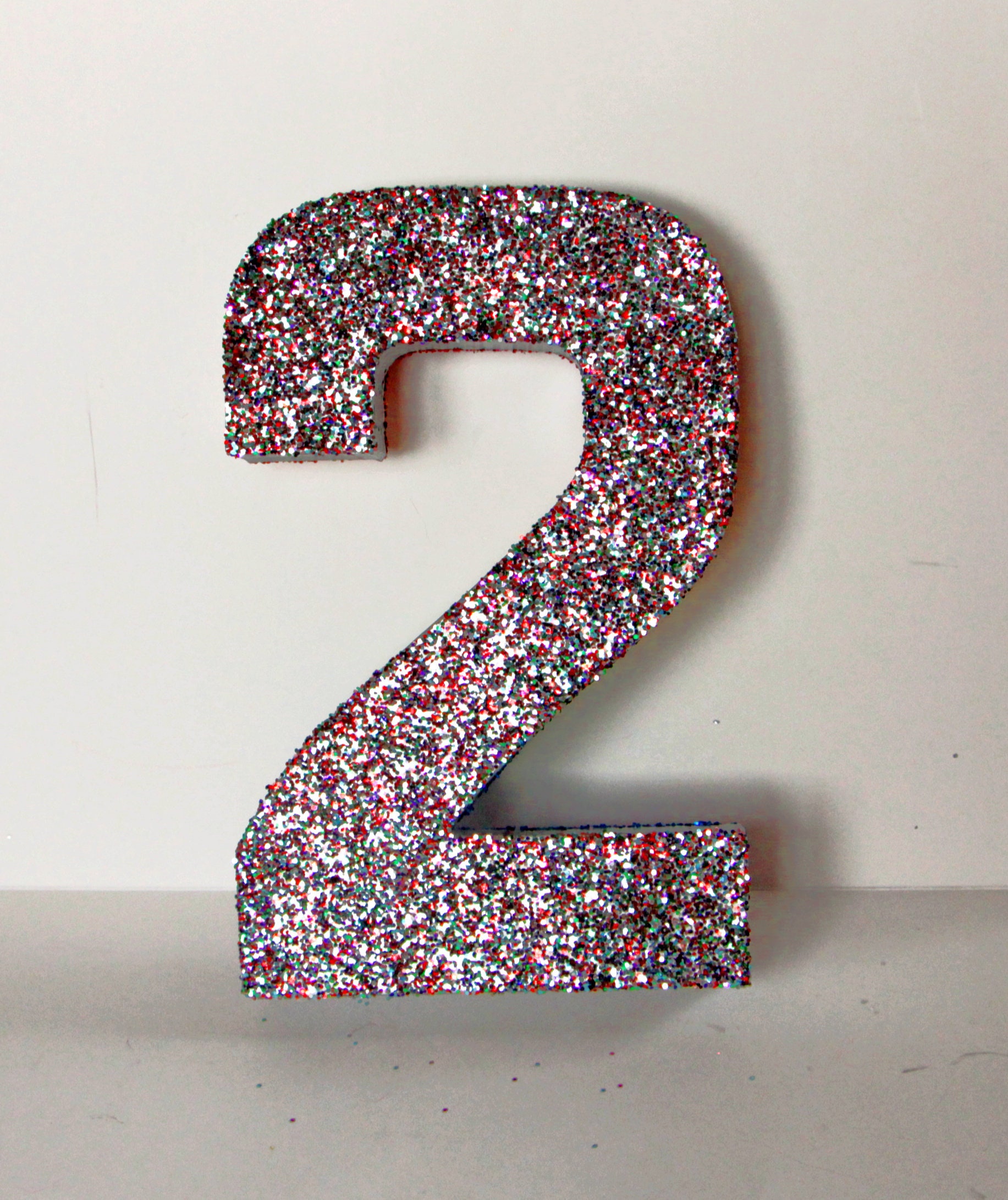 Confetti Numbers-glitter Number 2-numbers 16 Inches-confetti Birthday ...