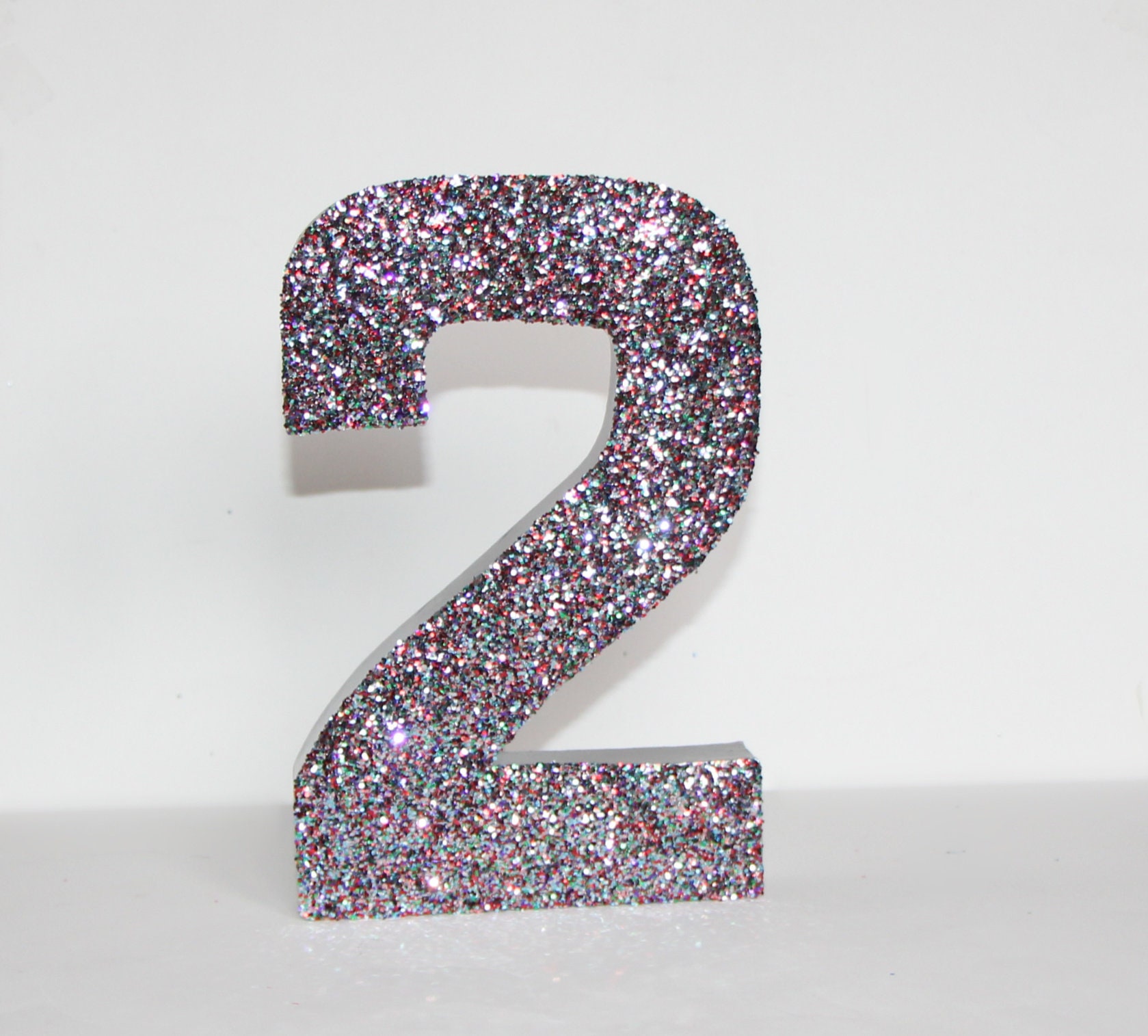 Confetti Numbers-glitter Number 2-numbers 16 Inches-confetti Birthday ...