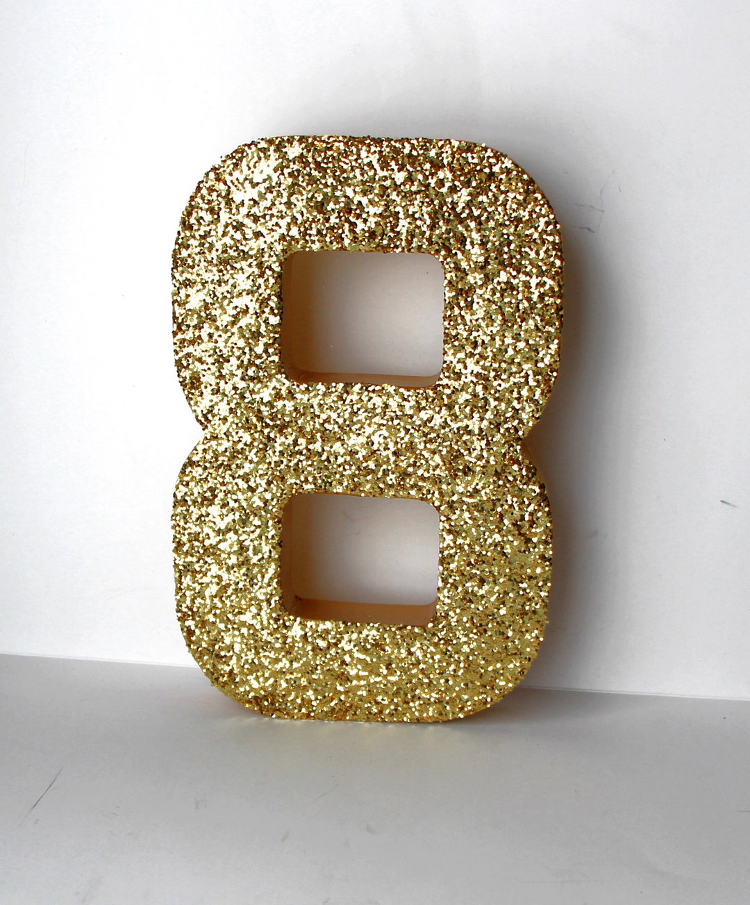 8 Inch Numbers Photo Prop-gold Glitter Number 8-numbers 8 Inches ...