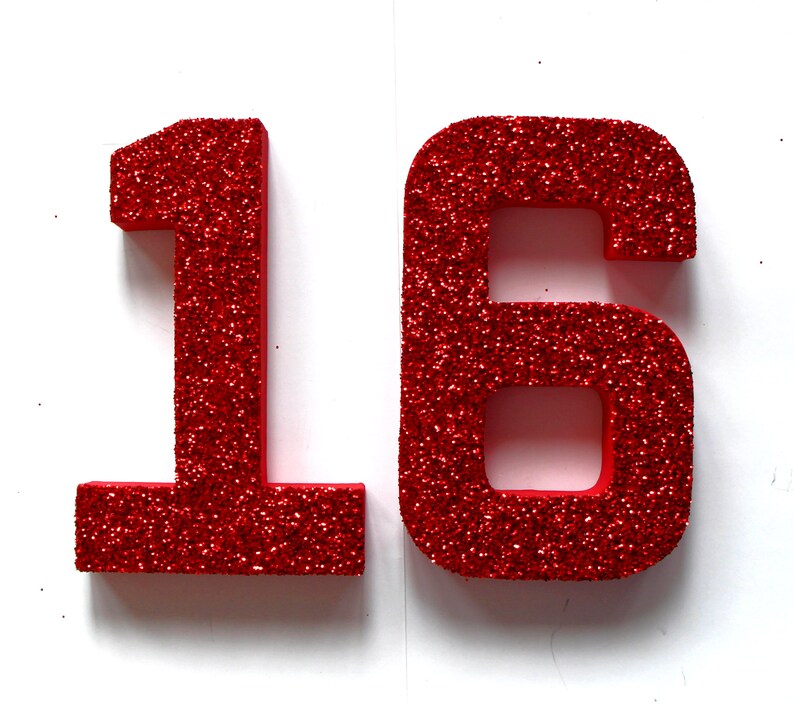 8 Inch Numbers Photo Prop-gold Glitter Number 8-numbers 8 Inches ...