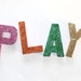 PLAY Letter Decorations,play Letter Photo Props,glitter Letters.play ...