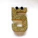 Numbers Photo Prop-gold Glitter Number 5-numbers 8 Inches-birthday ...