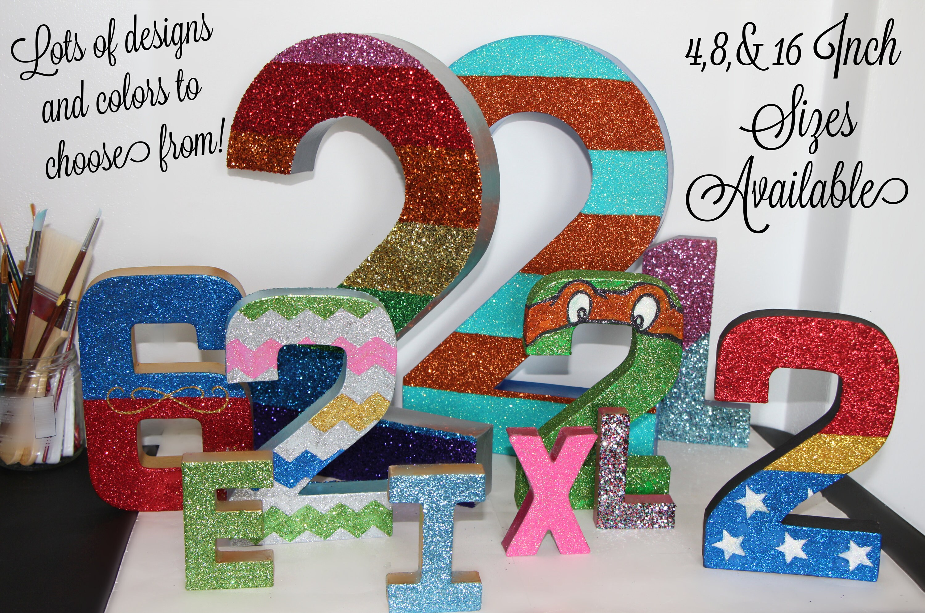 Glitter Number Birthday,pink Birthday Centerpiece,number Birthday Prop ...