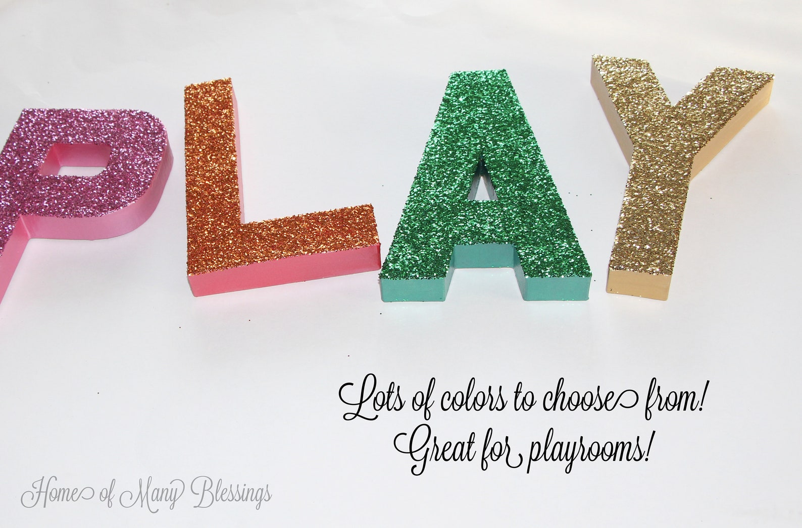 PLAY Letter Decorationsplay Letter Photo Propsglitter - Etsy