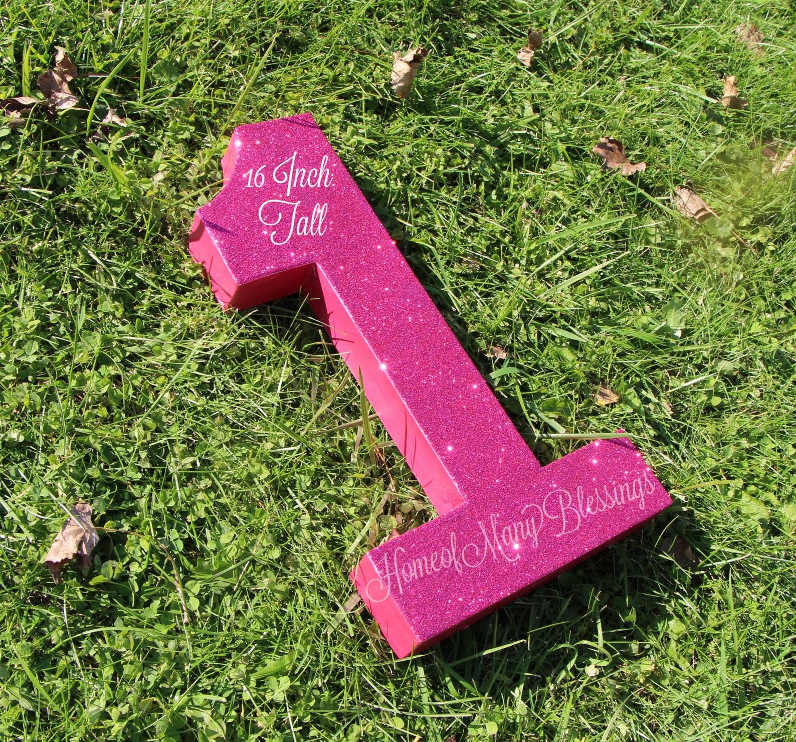 Pink Number Prop-number 1 Cake Smash-numbers 8 Inches-pink Birthday ...