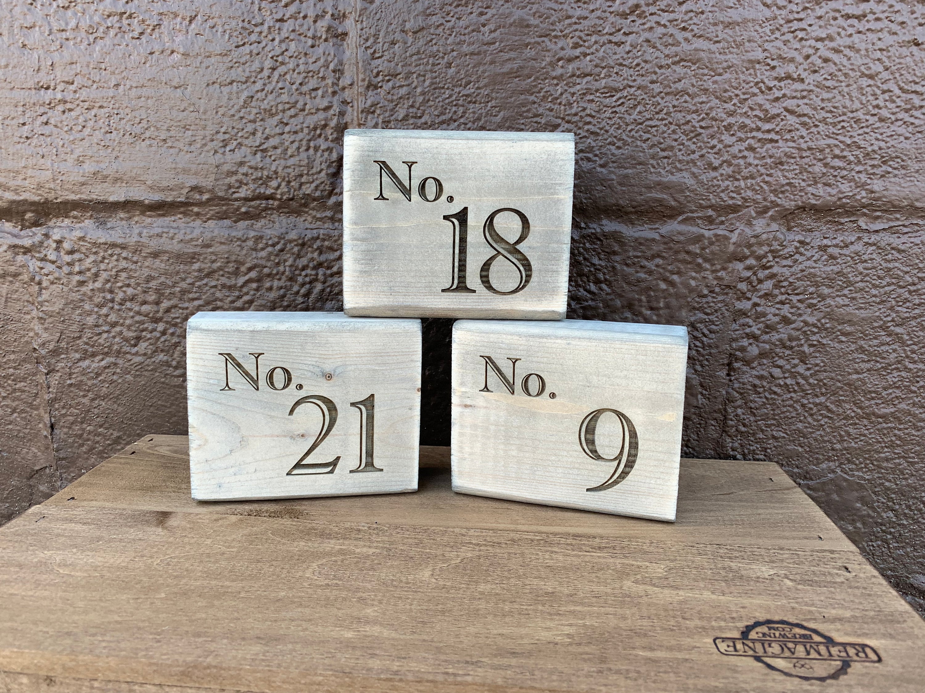 Reclaimed Wood Rustic Wedding Table Numbers | Etsy