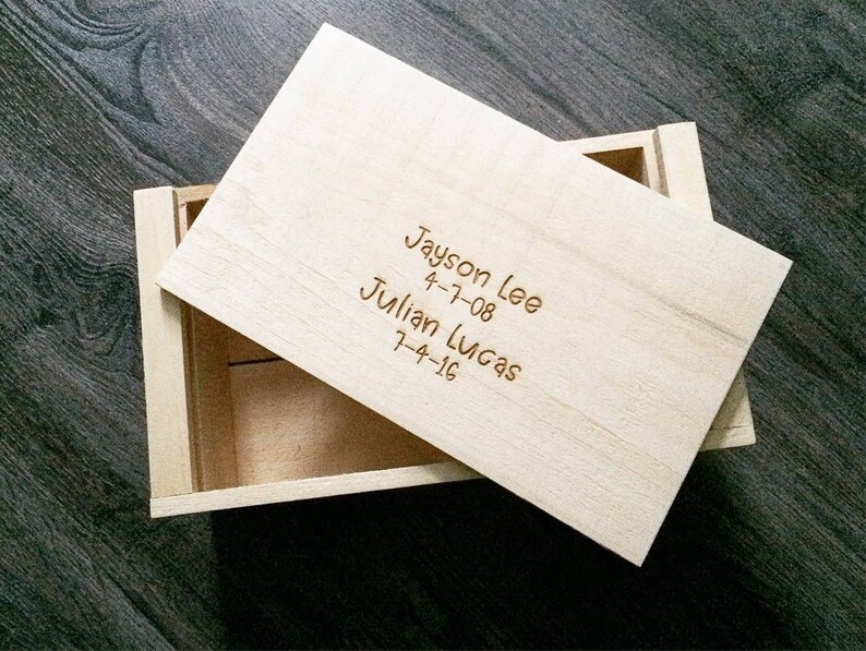 RUSH Personalized New Baby Memories Box | Etsy