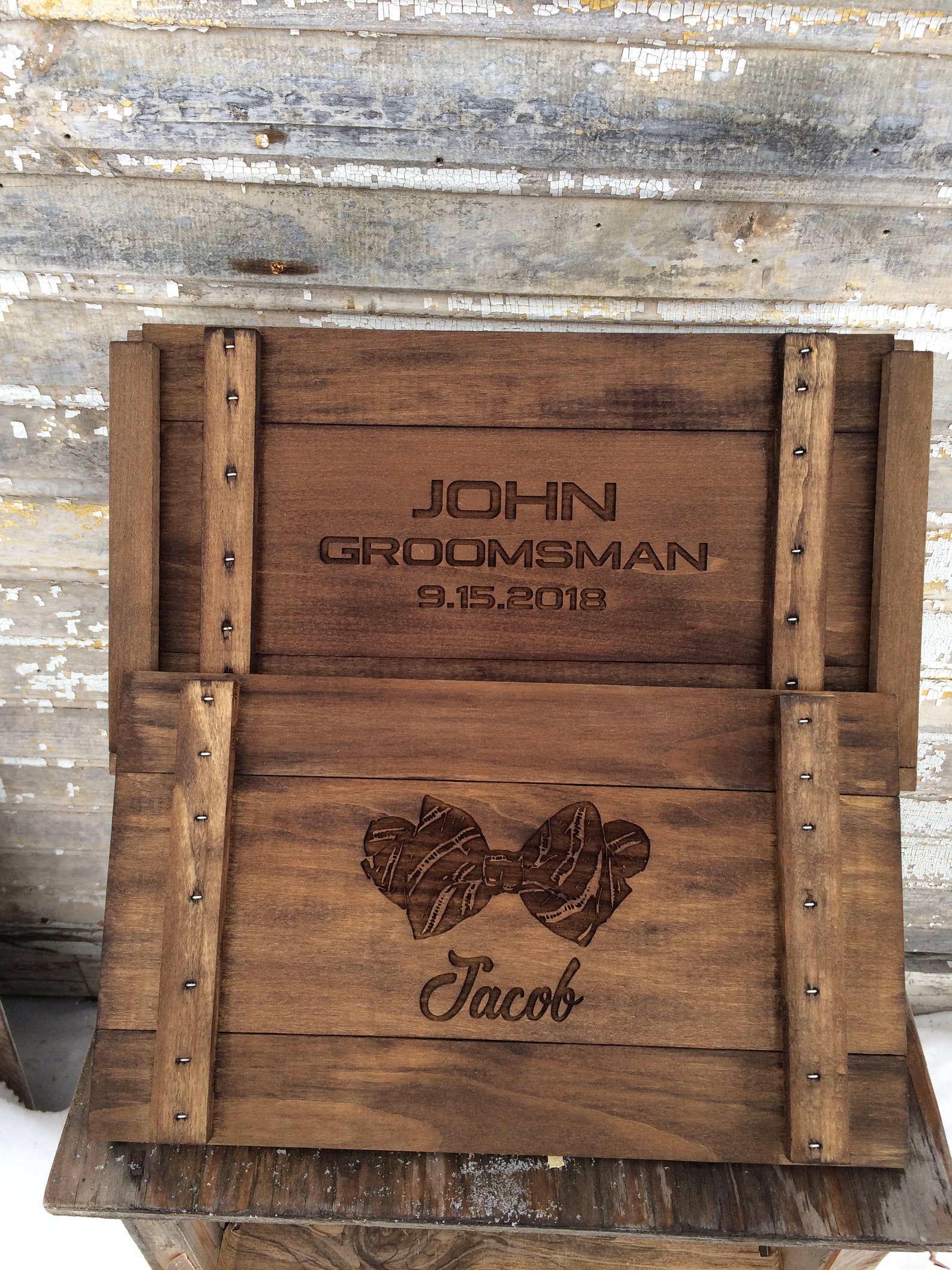 Personalized Beer and Whiskey Boxes for Groomsmen Gifts - Etsy