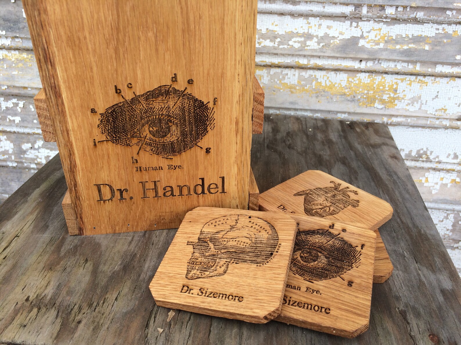 Corporate Gift Coasters With Your Logo Set of 4 - Etsy