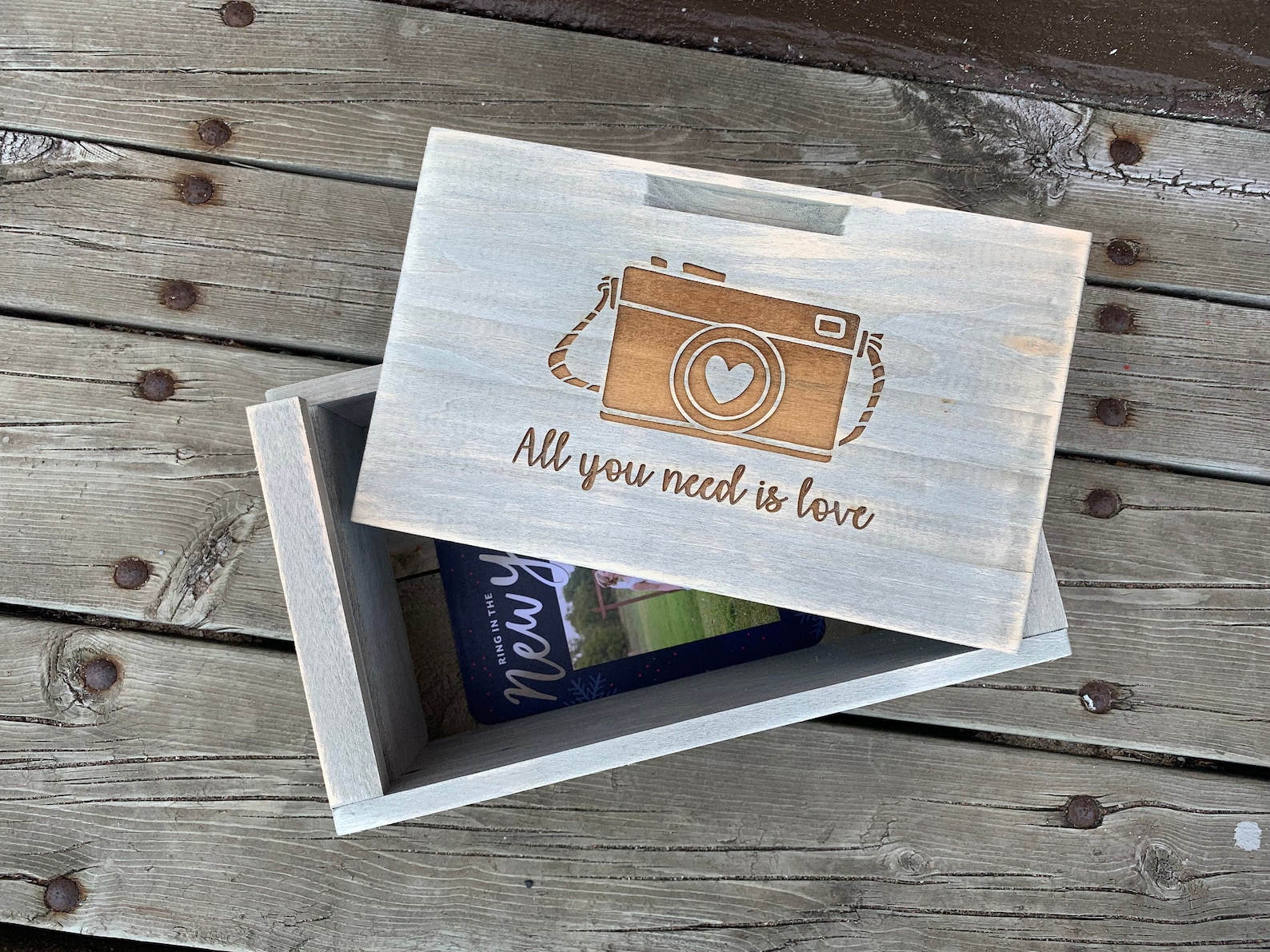 Personalized Polaroid Photo Storage Box - Etsy