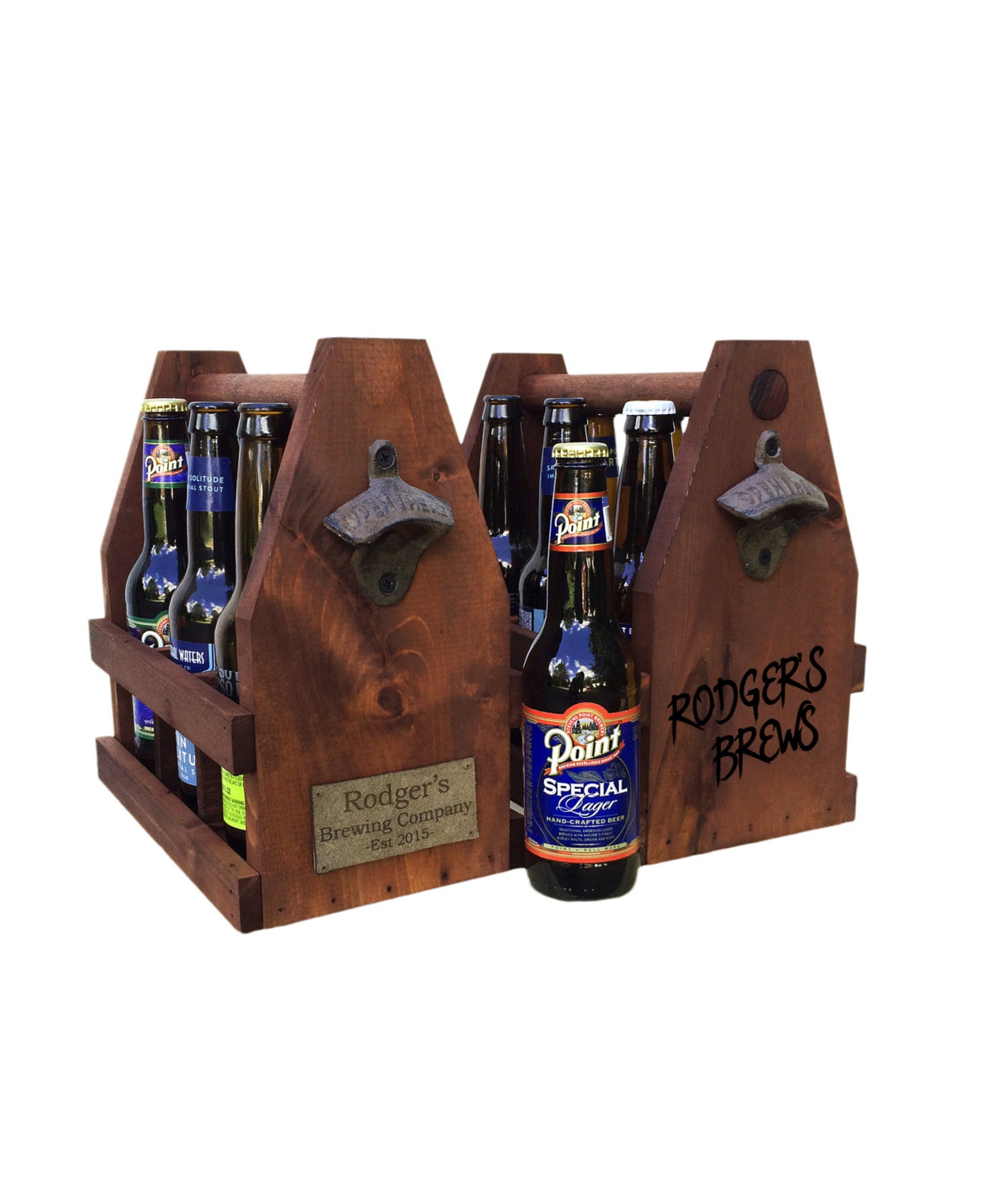Wooden 6 Pack Beer Carrier Personalized Rugged Men's Gift - Etsy