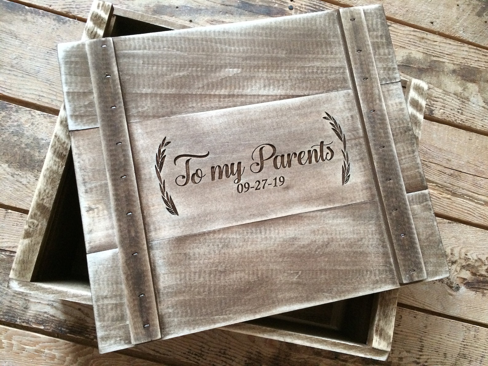 RUSH Monogram Whiskey and Wine Decanter Wooden Gift Box - Etsy