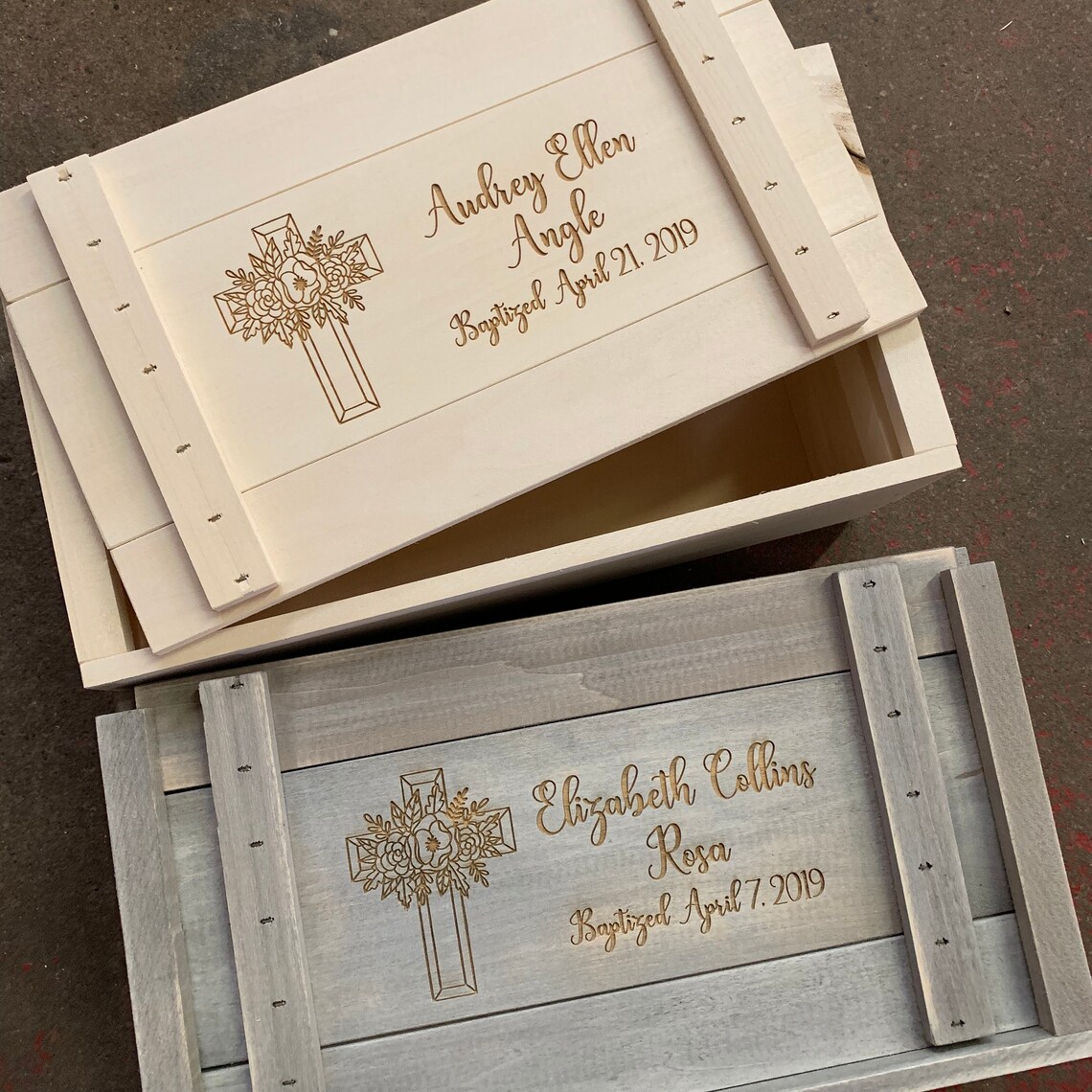 Personalized Girl's Baptism Memory Box Confirmation Girl | Etsy