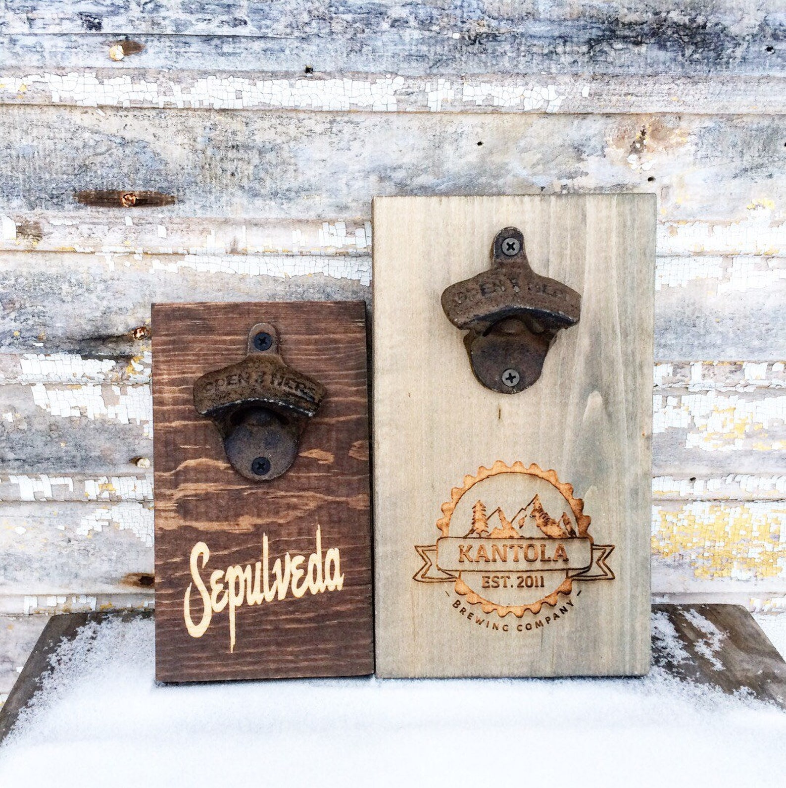 Custom Bottle Opener Personalized With Cast Iron Opener - Etsy