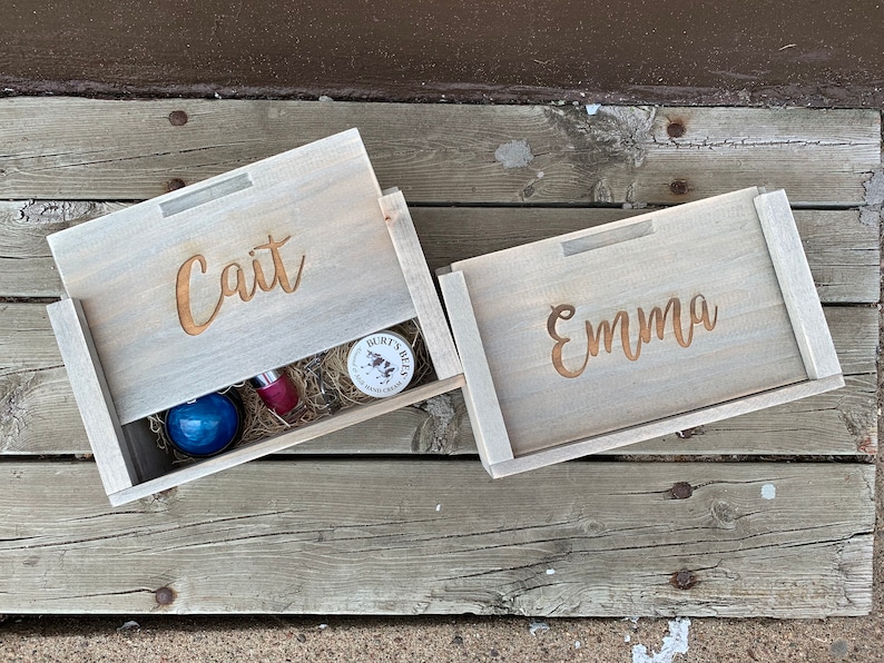 Personalized Kid's Craft Storage Box | Etsy