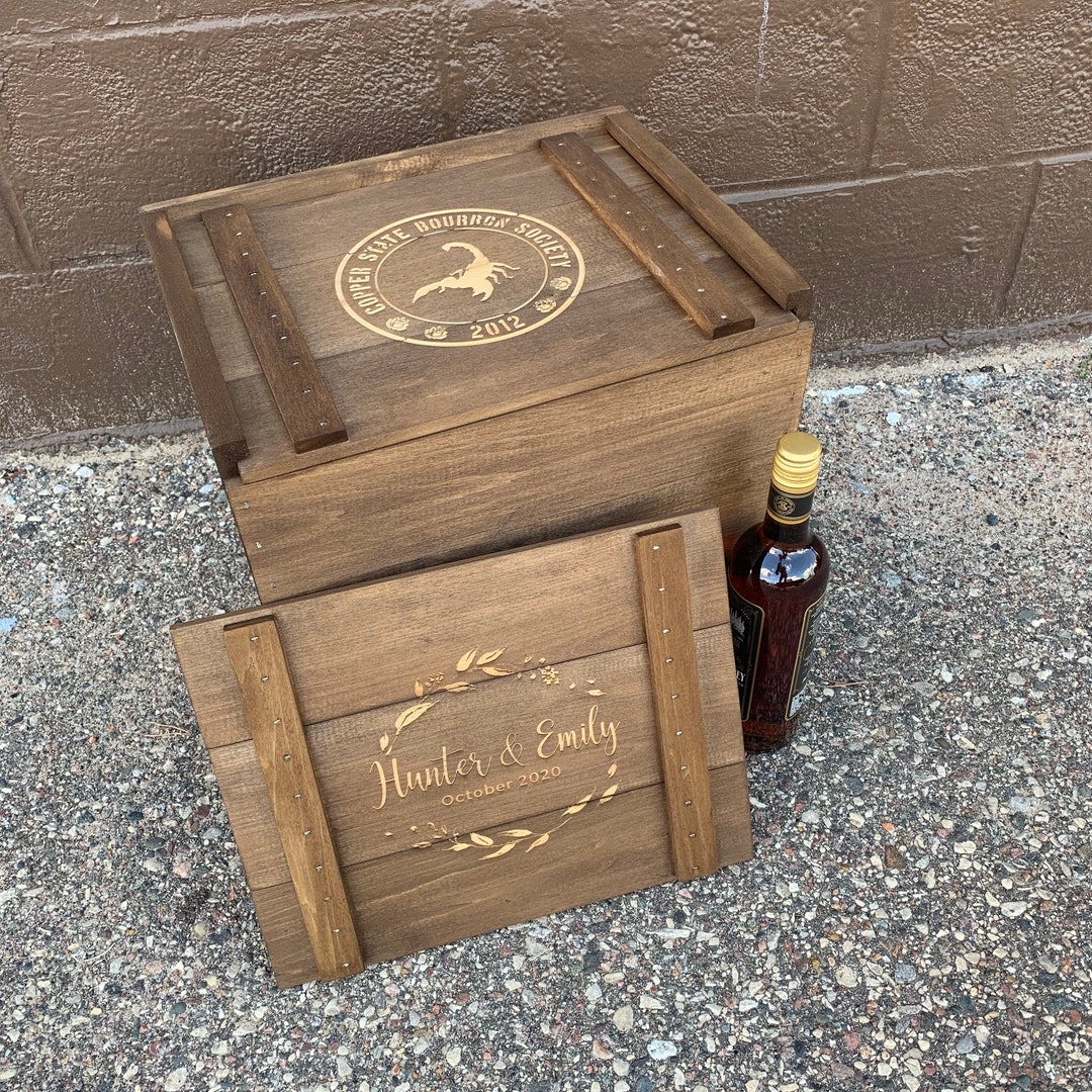 12 Bottle Wine and Gift Storage Box, Custom Alcohol Storage - Etsy