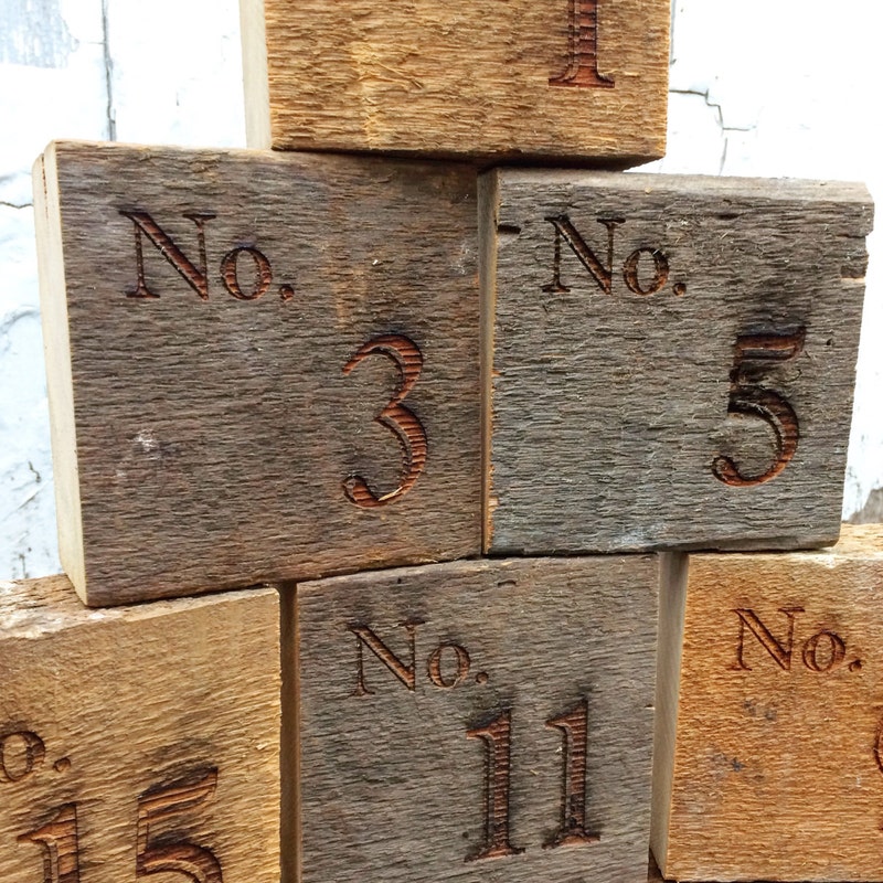 Wood Numbers - Etsy