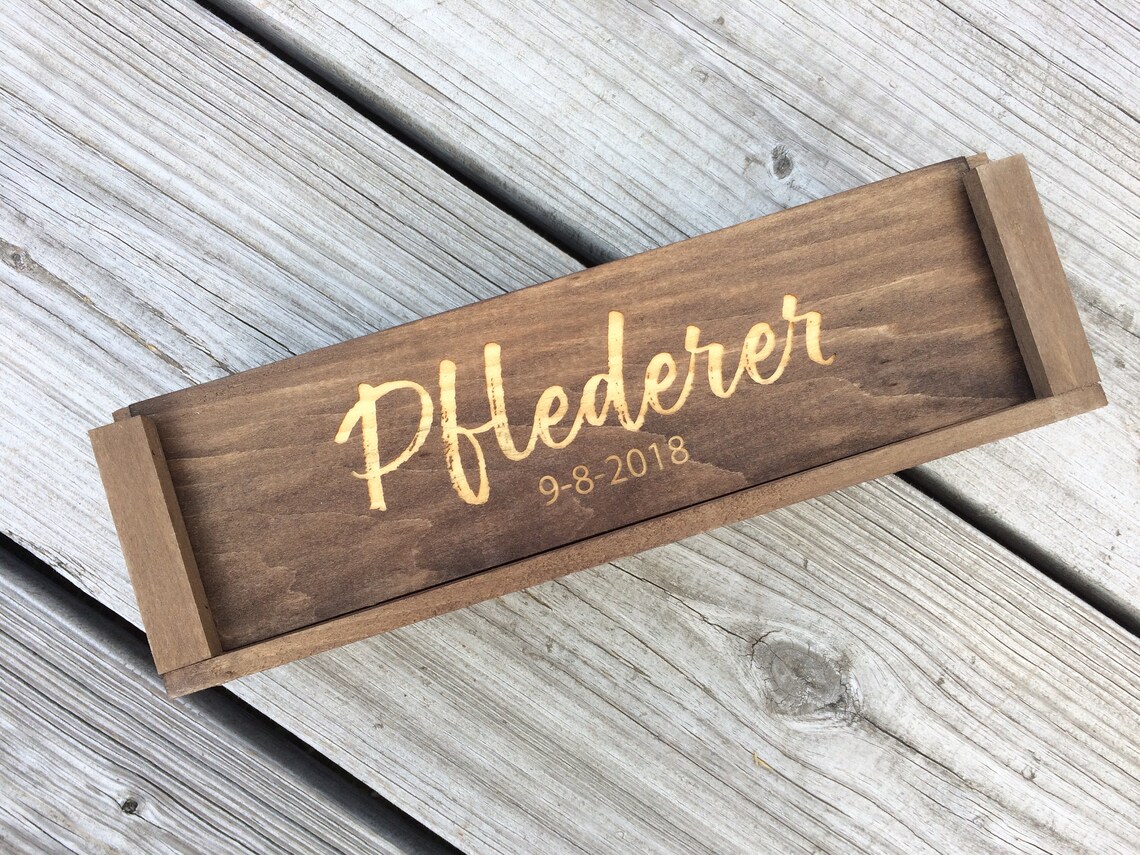 Rush Time Capsule Wooden Wedding Ceremony Wine Box Bourbon - Etsy