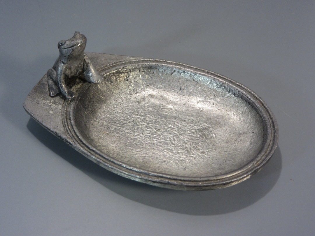 Vintage Metzke Pewter Frog Pin Tray Dish - Etsy