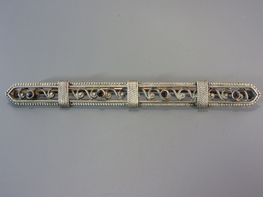 Antique Bar Pin Brooch Pin Estate Jewelry 3 Inch - Etsy