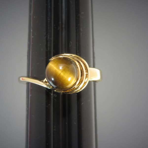 Old Tigers Eye Ring - Etsy