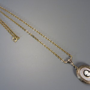 Vintage Coro Cameo Locket Necklace - Etsy