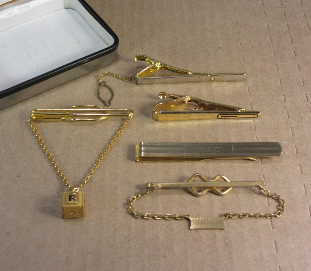 Vintage Tie Bar Clip Mens Jewelry Lot Destash - Etsy