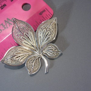 Vintage Peru Sterling Filigree Brooch - Etsy