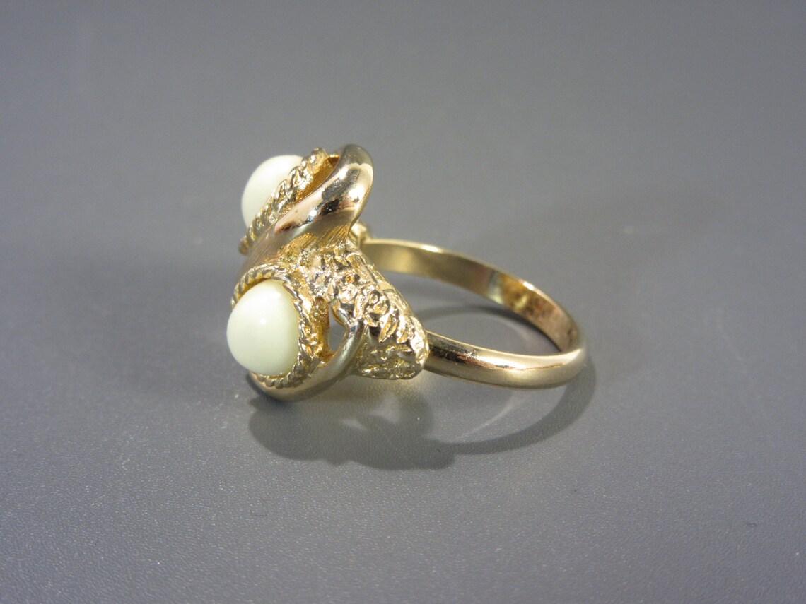 Sarah Coventry Ring Satin Sands Vintage 70s - Etsy