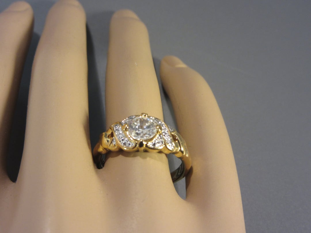 Vintage Lind 14K HGE Ring Size 8 - Etsy