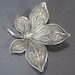 Vintage Peru Sterling Filigree Brooch - Etsy