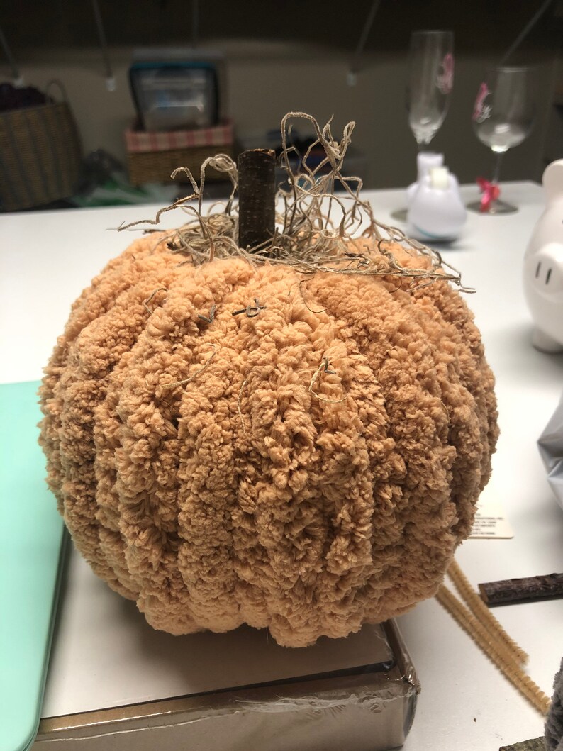 Chunky Yarn Wrapped Pumpkin - Etsy