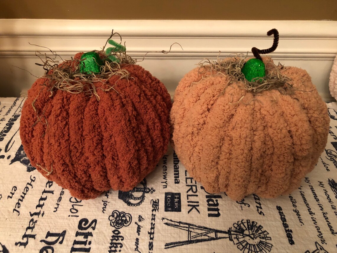 Chunky Yarn Wrapped Pumpkin - Etsy