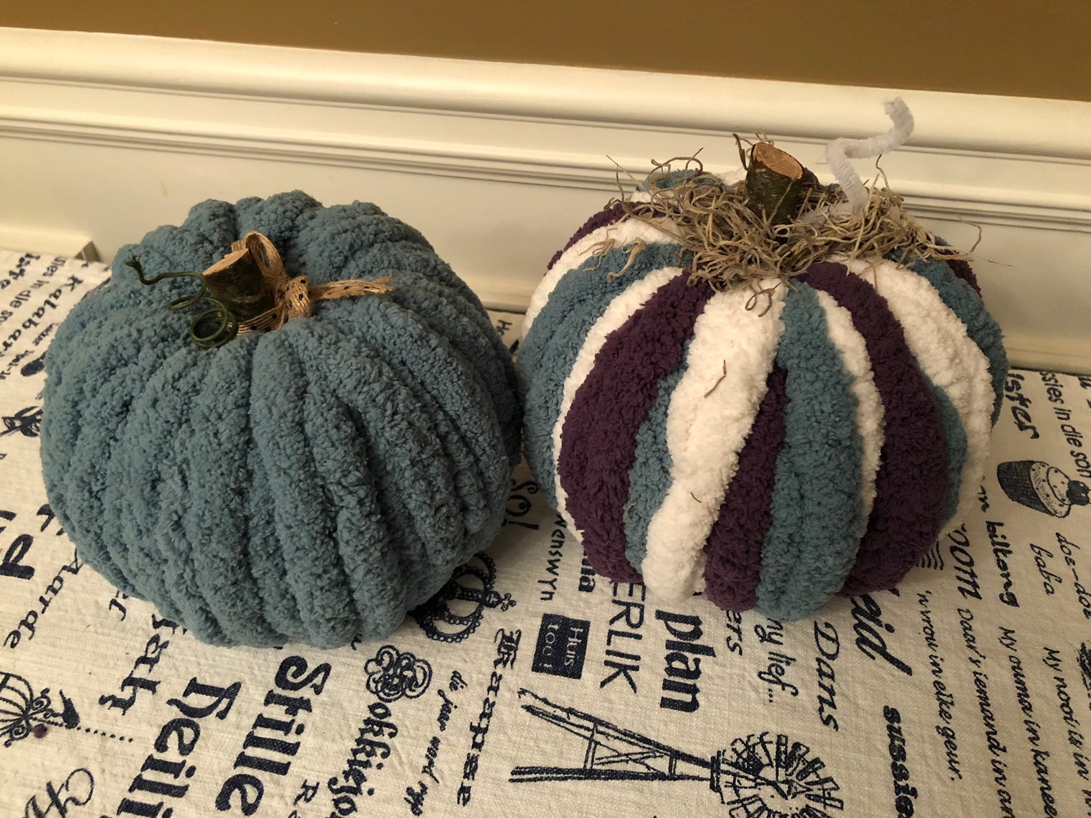 Chunky Yarn Wrapped Pumpkin - Etsy
