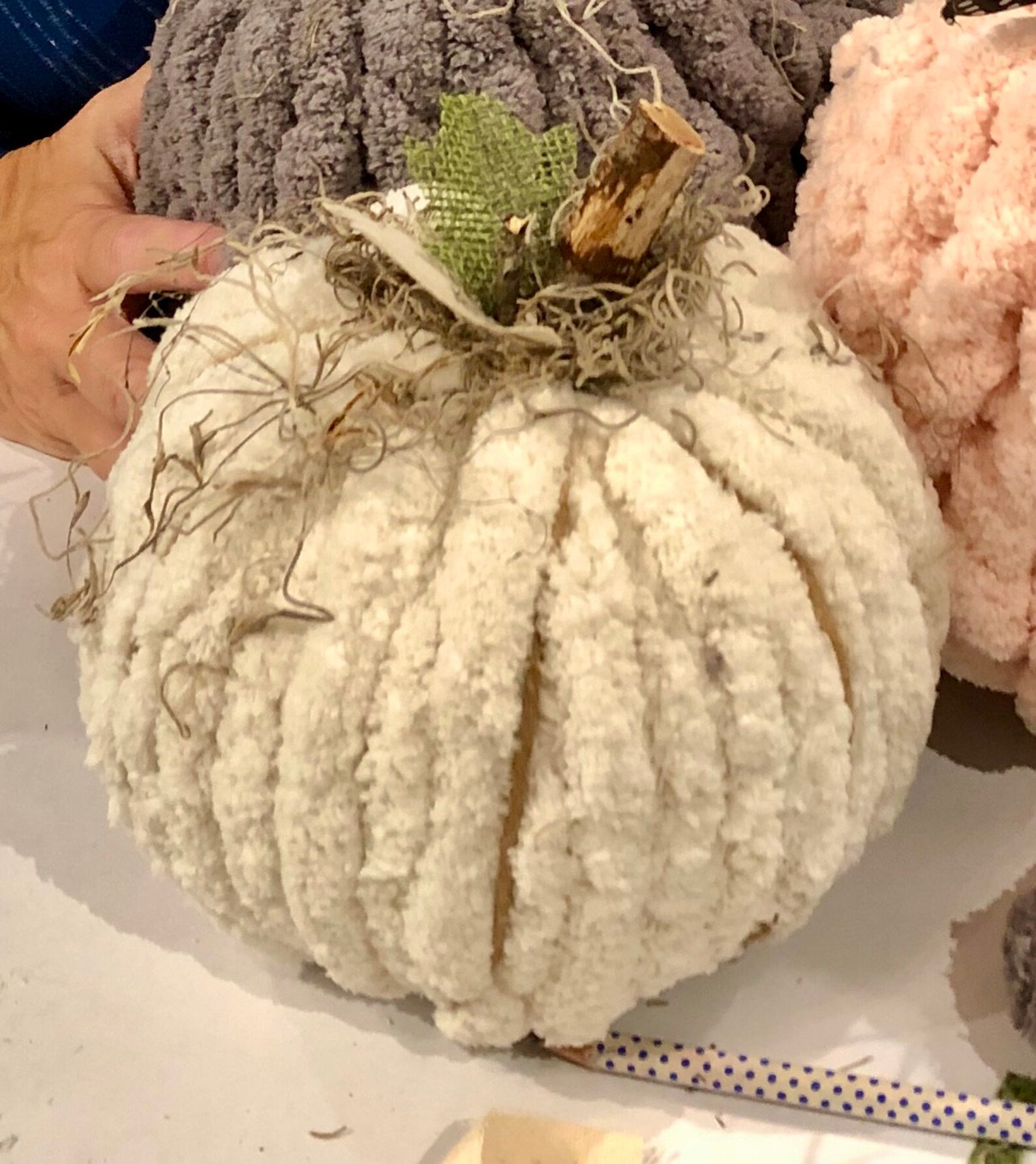 Chunky Yarn Wrapped Pumpkin - Etsy