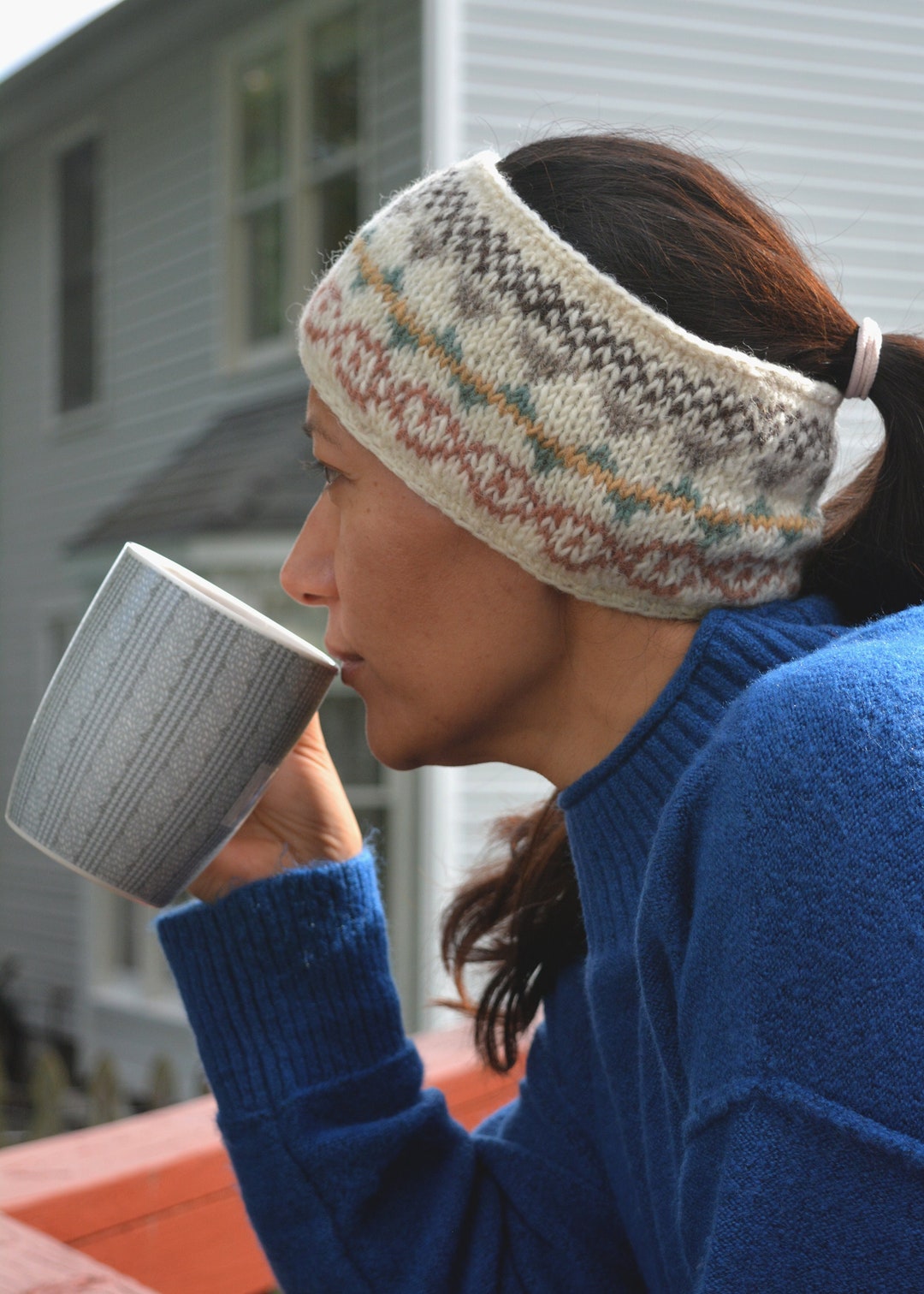 Namche Headband/ear Warmers , Hand Knit Headband, Woolen Ear Warmers ...