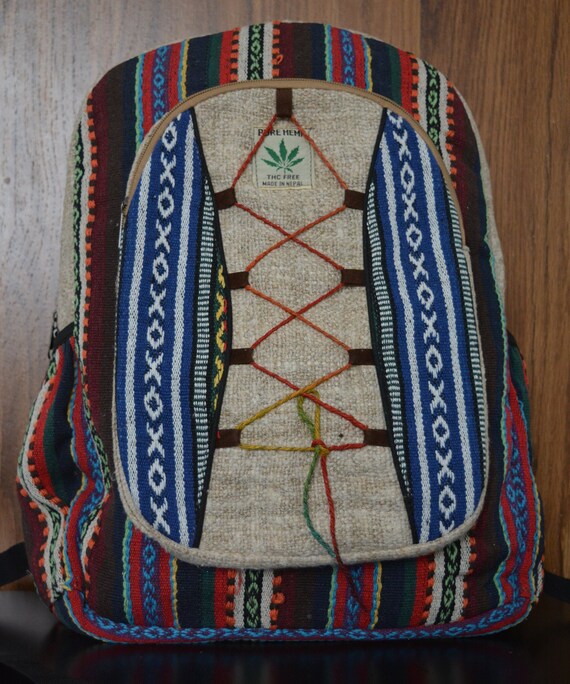 Himalayan 100% Hemp Bag Hemp Backpack | Etsy