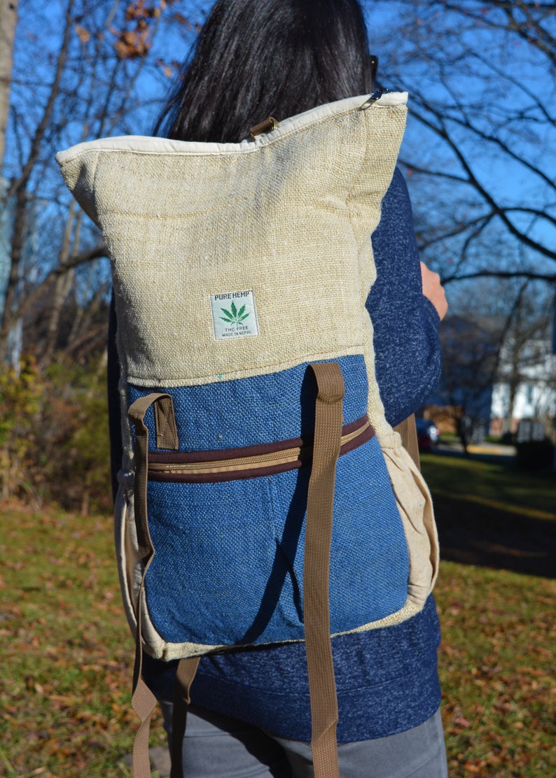Himalayan 100% Hemp Rucksack Bag Hemp Backpack - Etsy