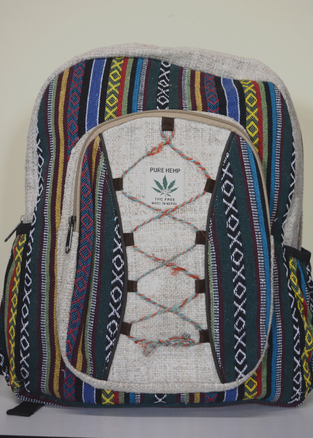 Himalayan 100% Hemp Bag, Hemp Backpack - Etsy
