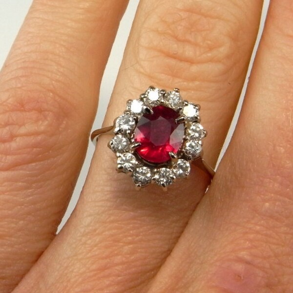 Large Ruby Ring - Etsy