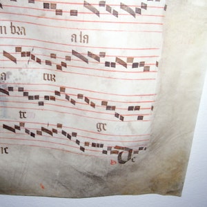 Medieval Vellum Antiphonarium Page W. Report Medieval Illuminated ...