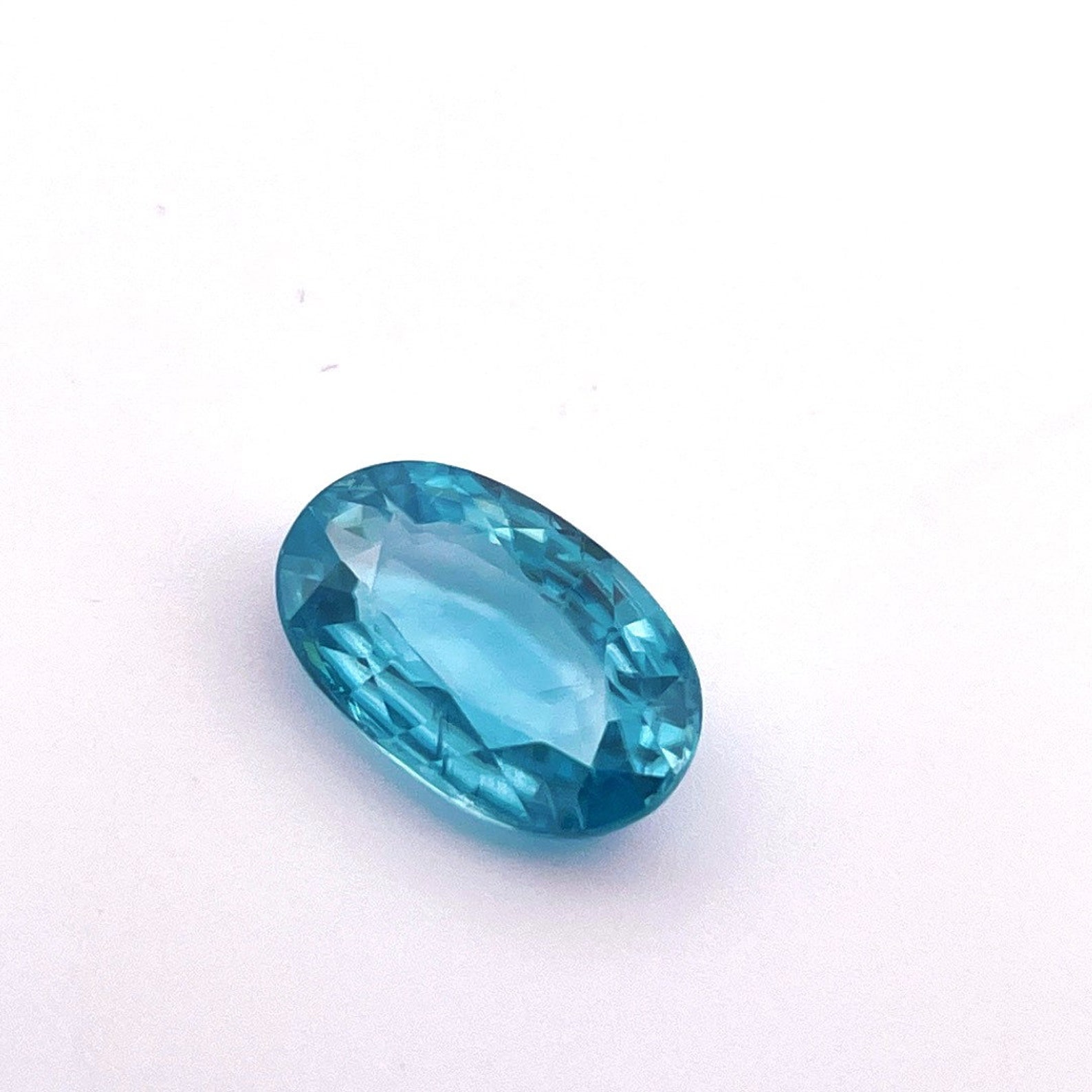 Oval Cut Vivid Blue Zircon Natural Blue Gemstone Gemstones Loose Stones ...