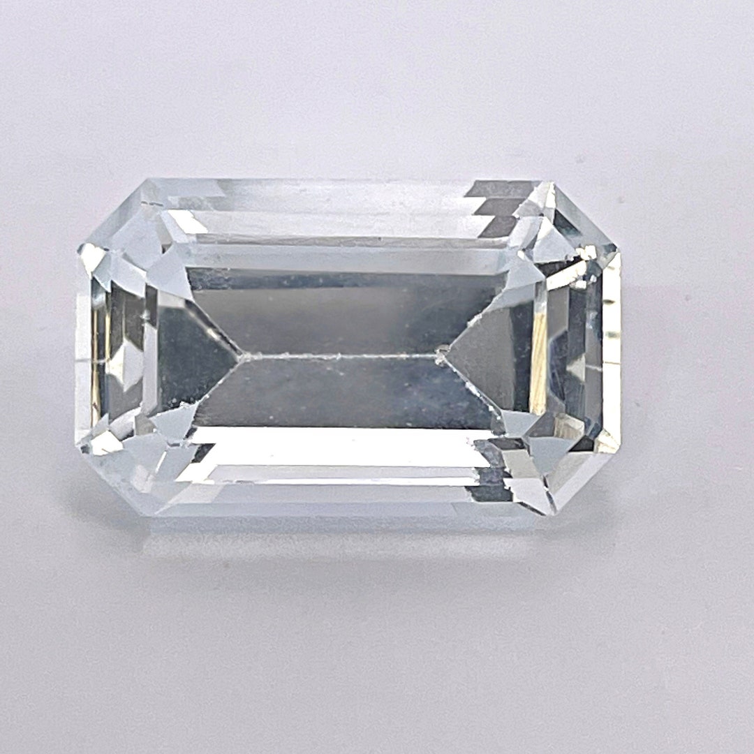 Goshenite Colorless Beryl W. Report Natural Untreated Emerald Cut Beryl ...