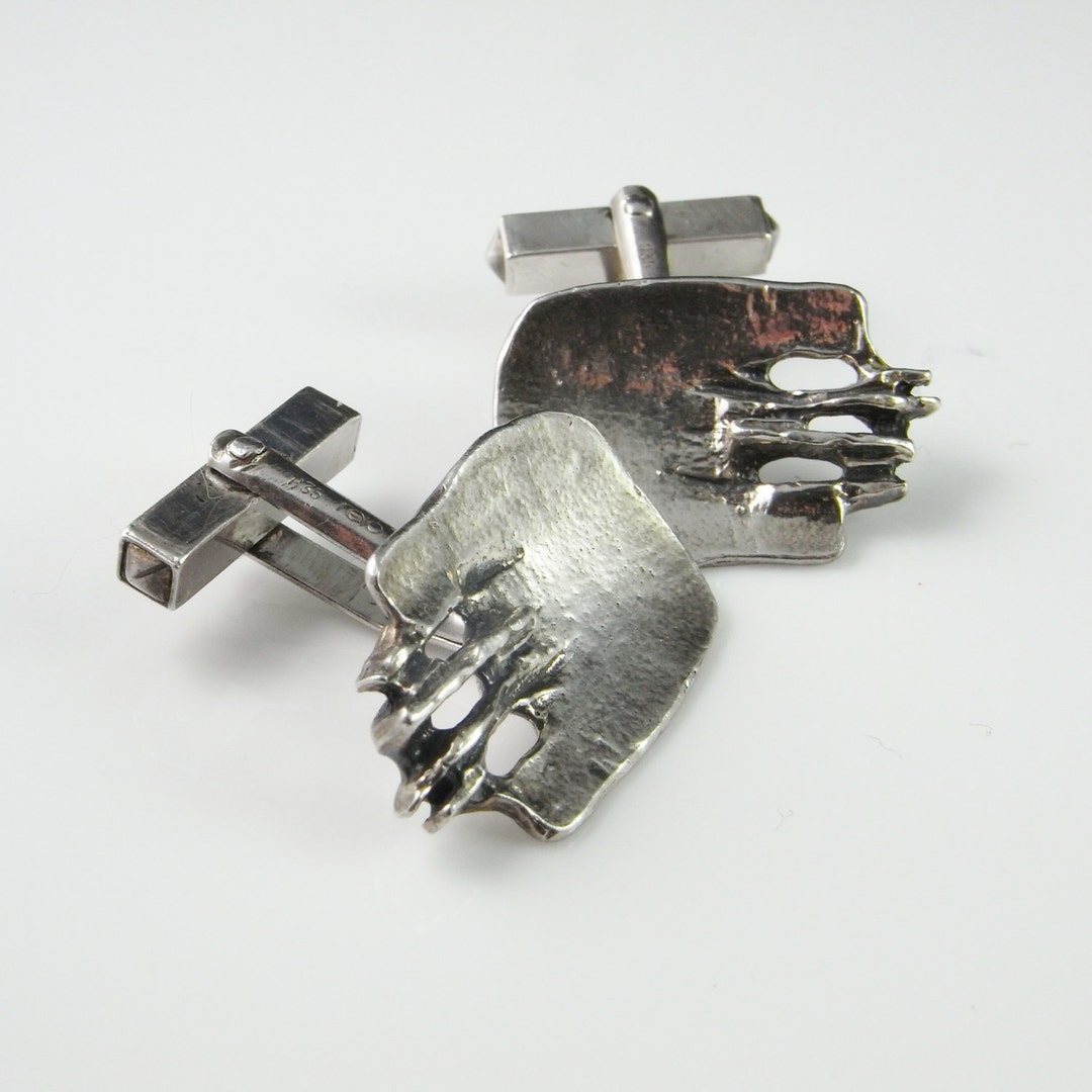 Vintage Silver Cuff Links Cufflinks Retro Cuff Links Unisex Gifts ...