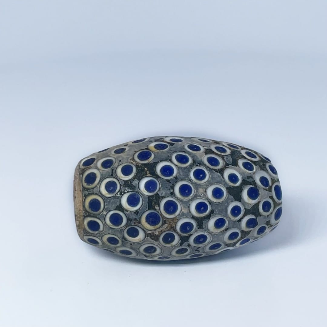 Ancient Chinese Warring States Glass Eye Bead W. Report Eastern Zhou ...