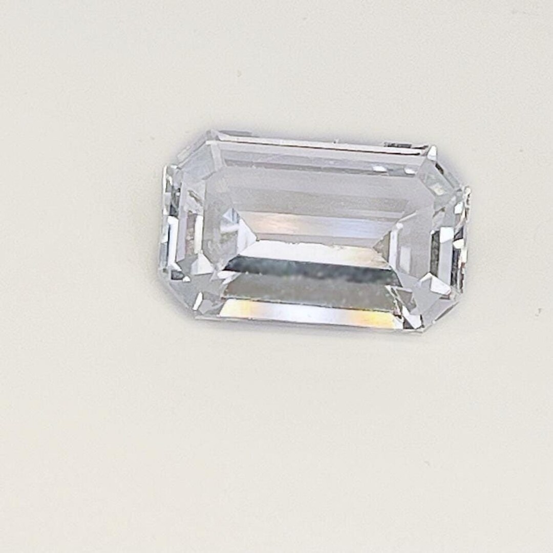 Unheated Goshenite White Beryl Natural Untreated Emerald Cut Colorless ...