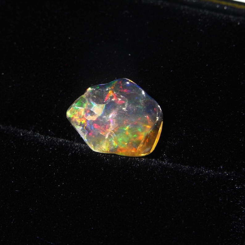 Fire Opal Cab Mexican Opal Precious Fire Opal Fiery Rainbow - Etsy