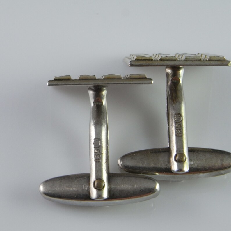 Vintage Silver Cuff Links Cufflinks Accessories Gifts for Him Husband ...