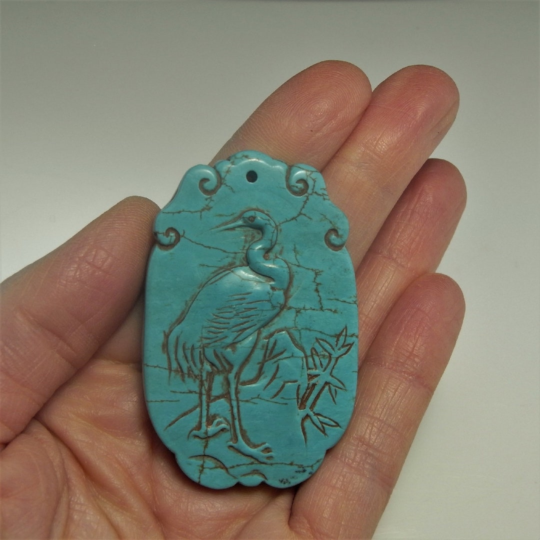 Chinese Antique Turquoise Pendant Jewelry Natural Turquoise Cameo ...